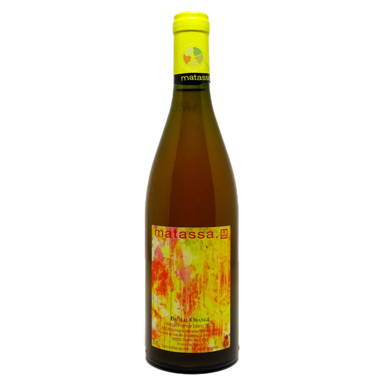 Brutal Orange Macabeu - Tom Lubbe, domaine Matassa - vin orange - La Pangée